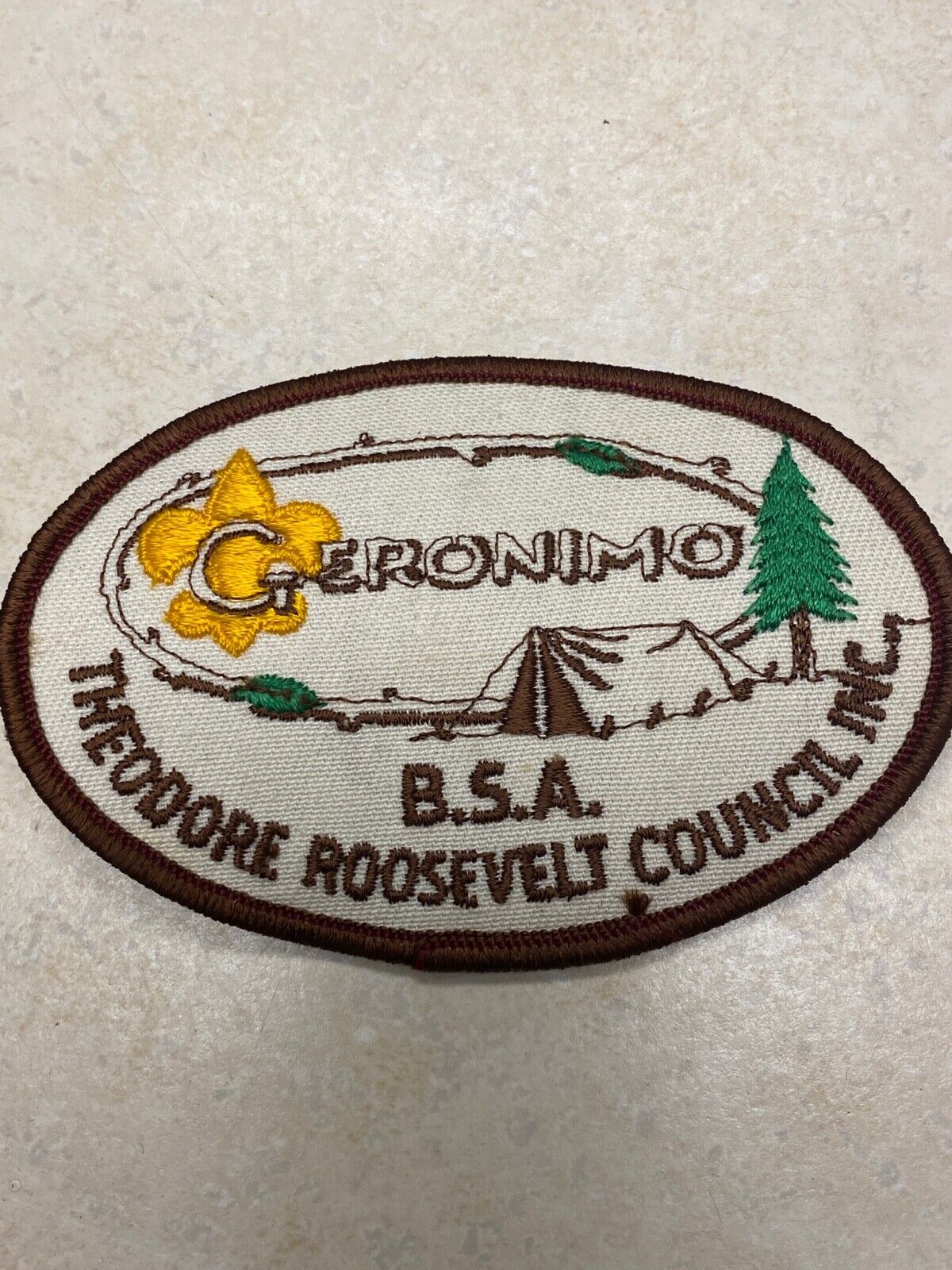 Camp Geronimo Camp Patch - Theodore Roosevelt Council – KCTREASUREHUNT